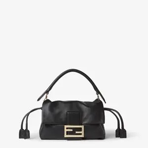 Fendi Baguette® Soft Mini Bag In Black Nappa Leather